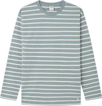 Springfield T-Shirt &agrave; Rayures pour Homme, Bleu r&eacute;gate, L