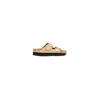 Birkenstock Synthetische Plateau-Sandalen - - Shoes - Damen - Beige - 40 EU