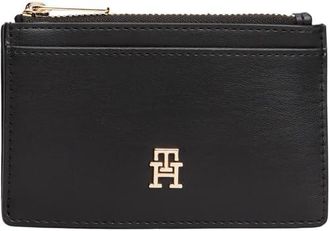Tommy Hilfiger Th Icon Long CC Holder Aw0aw17735, Porte-Cartes Femme, Black (Black), Taille Unique