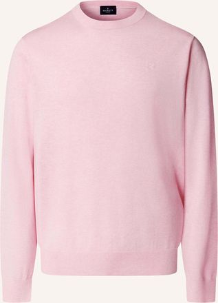 Hackett Pullover Cotton Silk Crew pink