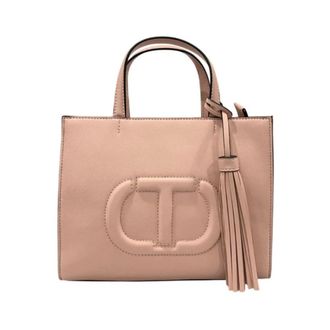 Twinset PU Leder Handtasche mit elegantem Design - - Bags - Damen - Rosa - ONE SIZE