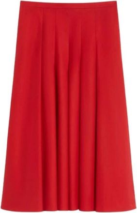 Max Mara Femme, Jupes, Rouge, Taille: 36 FR Mstvolume Skirt
