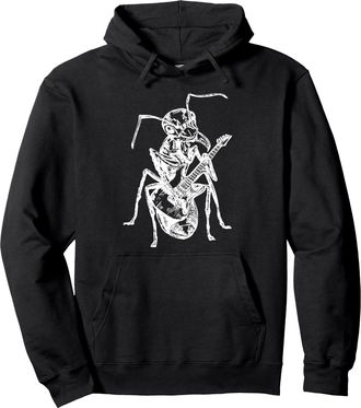 Seembo Ameise spielt Gitarre Gitarristen Lustiger Insect Rock Musiker Pullover Hoodie