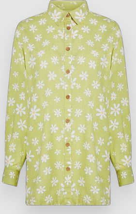O'Neill Beach Vintage Long Hemd green daisyline