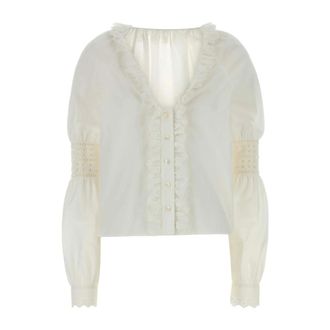 Alberta Ferretti Damen, Blusen & Hemden, Wei&szlig;, XSGr&ouml;&szlig;e