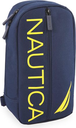 Nautica Unisex Schulterriemen Sling Bag, Navy/Gelb