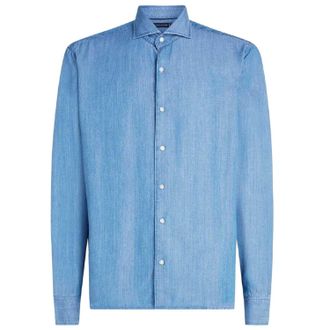Tommy Hilfiger Hemd f&uuml;r Herren, Denim, Schmal, Lang&auml;rmlig (Denim)