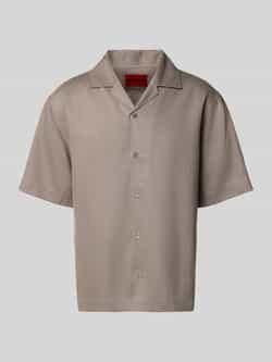 HUGO BOSS Relaxed Fit Freizeithemd aus Hanf-Lyocell-Mix Modell ESPINO