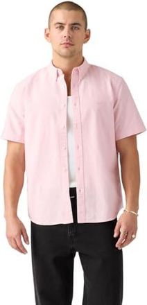 Levi's Homme Chemise Manches Courtes Authentic Pink Dolphin Reds L