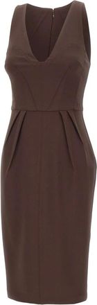 Elisabetta Franchi Femme, Robes, Brun, Taille: 38 FR Elisabetta Franchi Robes Brown