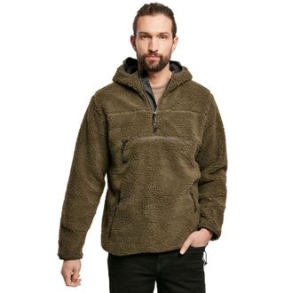 Brandit Teddyfleece Worker Pullover, Farbe: Olive, Gr&ouml;&szlig;e: XXL