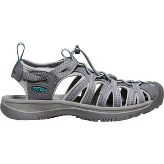 Keen Damen Trekkingsandale WHISPER W-MEDIUM GREY/PEACOCK GREEN