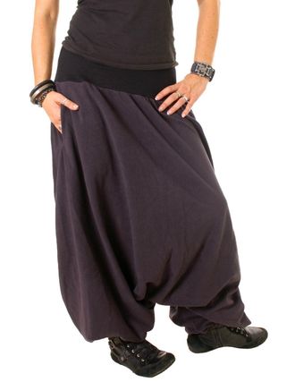 vishes Alternative Bekleidung - Haremshose aus Fleece Einheitsgr&ouml;&szlig;e/Lange Gr&ouml;&szlig;e dunkelgrau 40-48