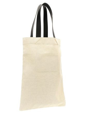 Jil Sander Womens Tote Beige Cotton Linen