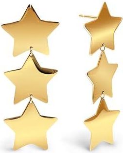 Singularu Boucles doreilles Blanc Argent. Bijoux pour femme