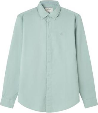 Springfield New Structure Shirt with Tree Embroidery Chemise, Vert, L Homme