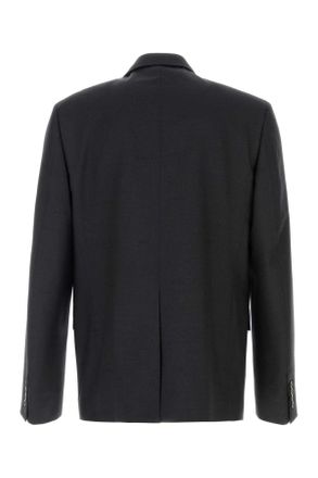 Gucci Mens Graphite Wool Blazer Charcoal Giacche E Gilet Jacket