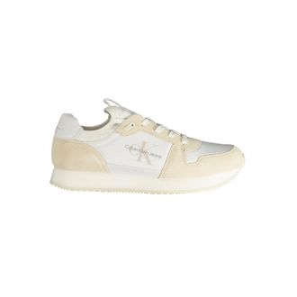 Calvin Klein Polyester-Sneakers mit Kontrastdetails - - Shoes - Herren - Wei&szlig; - 44 EU