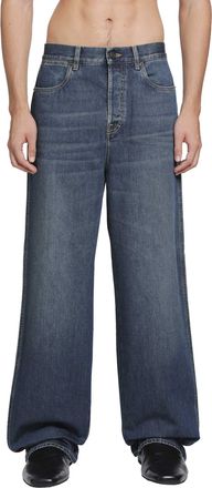 Gucci Denim Pants With Web Insert
