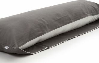Comodo Original CMC9000R K&ouml;rperkissenbezug mit Rei&szlig;verschluss, 100 % Baumwolle, Dakimakura-Kissenbezug, hergestellt in Japan, grau, 160 x 50 cm