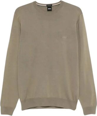 HUGO BOSS Homme, Pulls, Brun, Taille: L Maille Ras du Cou