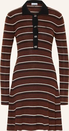 Ganni Strickkleid braun