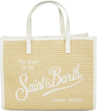 MC2 Saint Barth Femme, Sacs, Beige, Taille: ONE Size Vivian Mid Straw Handbag