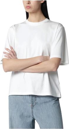 R&oacute;he Femme, Tops, Beige, Taille: 38 FR T-shirt oversize en coton et soie