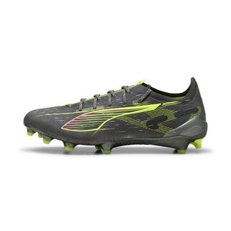 Puma Unisex Kinder Ultra 5 Pro Fg/Ag Jr Fussballschuh, Matte Aged Silver Yellow Alert Sun Struck, 37.5 EU