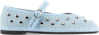 Flabelus Ballerines Mae &agrave; strass en coton m&eacute;lang&eacute;