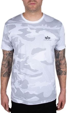 Alpha Industries Alpha Industries Basic T Small Logo Camo T-Shirt für Herren White Camo