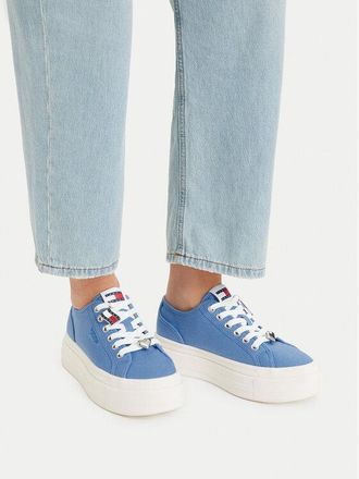 Tommy Jeans Sneakers Tjw Flatform Sneaker Charms EN0EN02959 Blau