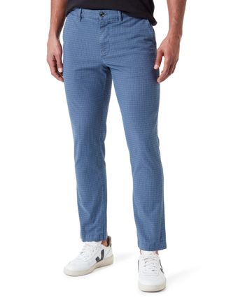Tommy Hilfiger Herren Hose Denton Chino Straight Fit, Blau (Aegean Sea), 34W/32L