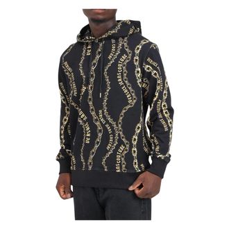 Versace Jeans Couture Homme, Sweatshirts et sweats &agrave; capuche, Noir, Taille: XL Felpa cappuccio