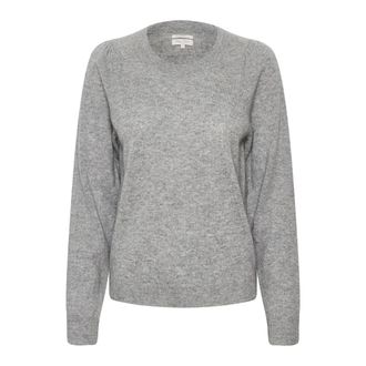 Part Two Kaschmir Grau Melange Strickpullover - - Knitwear - Damen - Grau - L