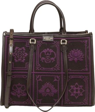 My Best Bags Firenze Cabas Atena - Femme - Sacs - Violet - Taille: ONE Size