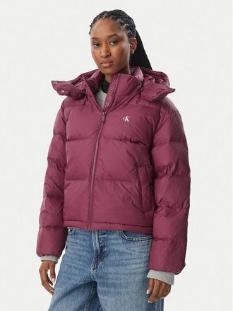 Calvin Klein Jeans Daunenjacke LV047H500G Dunkelrot Regular Fit