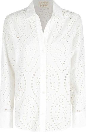 MC2 Saint Barth Femme, Blouses et Chemises, Blanc, Taille: 40 FR Cristal Shirt