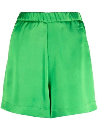 Blanca Vita short satiné Salixraso à taille haute - Vert