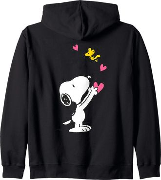 Peanuts Snoopy Mein Herz ist bei Dir pink Kapuzenjacke