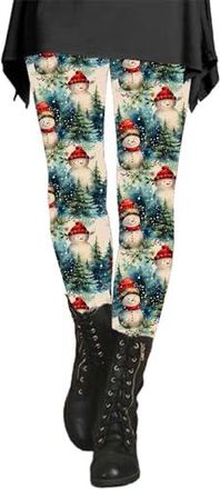 Generic Collants de Noël pour femme | Legging dentraînement pour femme | Legging imprimé fantaisie | Joli collant extensible | Pantalon moulant à motif de ren