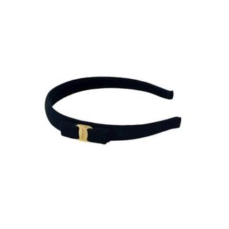 Ferragamo Accessoires pour cheveux en toile Pre-owned - Femme - Pre-owned - Bleu - Taille: ONE Size