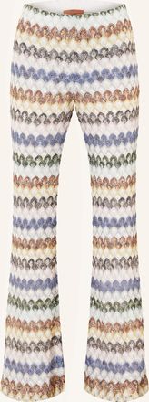 Missoni Strickhose Mit Glitzergarn weiss