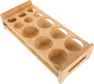 Valiclud Schnapsglashalter Aus Holz Serviertablett Für Schnapsgläser Schnapsglas-Organizer Platzsparendes Design Für Bars Und Wohnzimmer Schnapsgläser Und Tabl
