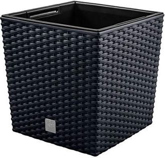 Prosperplast 32 -Liter -Zeit -Topf mit Eimer zu pflanzen in Anthrazitfarbe 32 x 32 x 32,5 cm