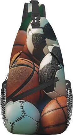 Generic Sac &agrave; bandouli&egrave;re de football, de basket-ball, de baseball, de voyage, sac &agrave; dos de randonn&eacute;e pour homme