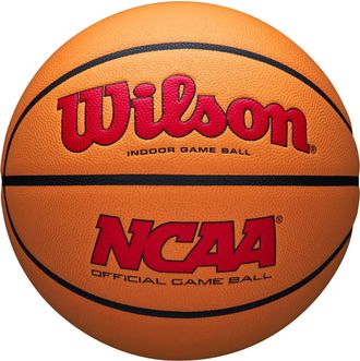 Wilson NCAA Evo NXT Offizieller Indoor-Basketball, Scharlachrot/Orange, Gr&ouml;&szlig;e 7, ca. 75 cm