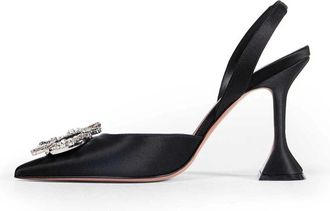 Amina Muaddi Femme, Chaussures, Noir, Taille: 40 EU Begum Sling 95