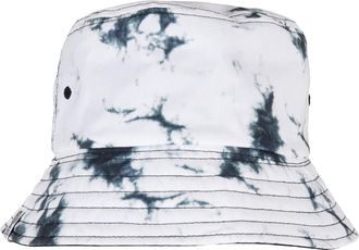 Flexfit Unisex Batik Dye Reversible Bucket Hat Hut, Black/White, Einheitsgröße EU