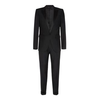 Dsquared2 Schwarzes Abendkleid aus Seide und Wolle - - Suits - Herren - Schwarzk - 3XL
